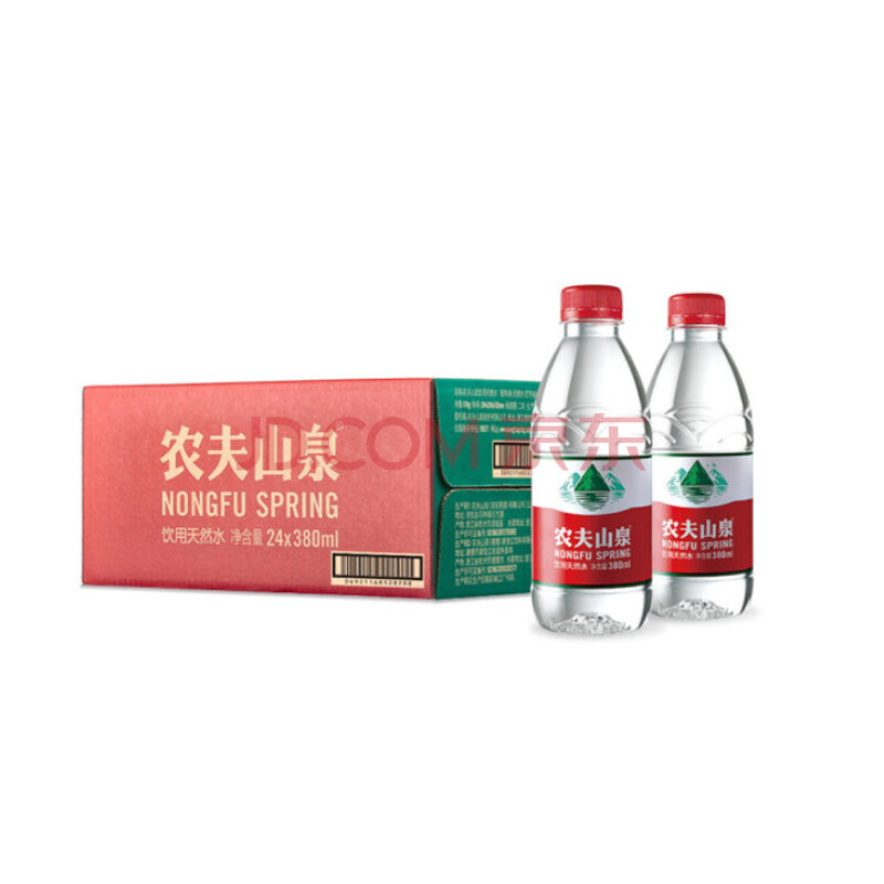 农夫山泉 饮用天然水380ml 1*24瓶 整箱装-中国中铁网上商城