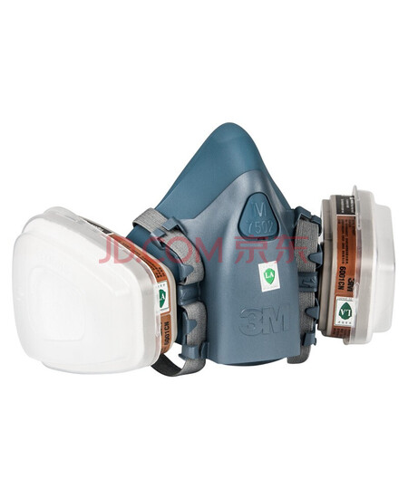 3M 7502+6001半面罩七件套 有机蒸气防护（7502*1个，6001*2个，5N11*2片，501*2个）