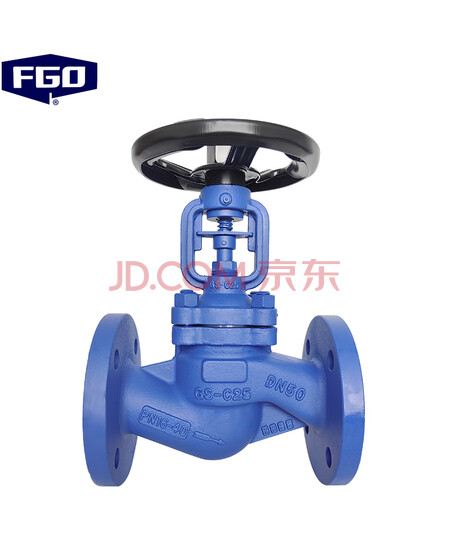 FGO 波纹管截止阀 碳钢法兰PN16 WJ41H-16C DN65（1个)