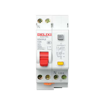 德力西电气 DELIXI ELECTRIC 微型断路器 空气开关 DZ47P家用空开漏保 带漏电保护 DZ47PLE 1P+N C型 25A-融创集采商城