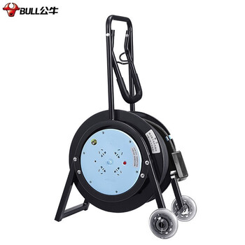 公牛（BULL）GN-805D工程接线盘移动电缆电线卷线盘/带轮盘线轴地拖绕线盘拖线盘 2.5平方16A大功率全长30米-融创集采商城