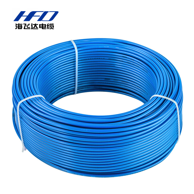 海飞达电线电缆 BV2.5平方 国标家装用铜芯电线单芯单股铜线100米蓝色-融创集采商城