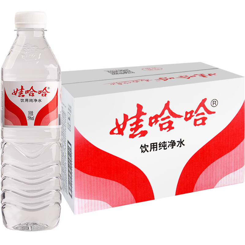 娃哈哈 纯净水饮用水 596ml*24瓶 整箱水（新老包装随机发货）-融创集采商城