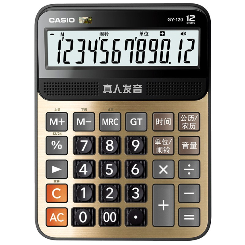 卡西欧（CASIO）GY-120 日常商务大型办公台式计算机 GY-120 【土豪金】大号GY-120-融创集采商城