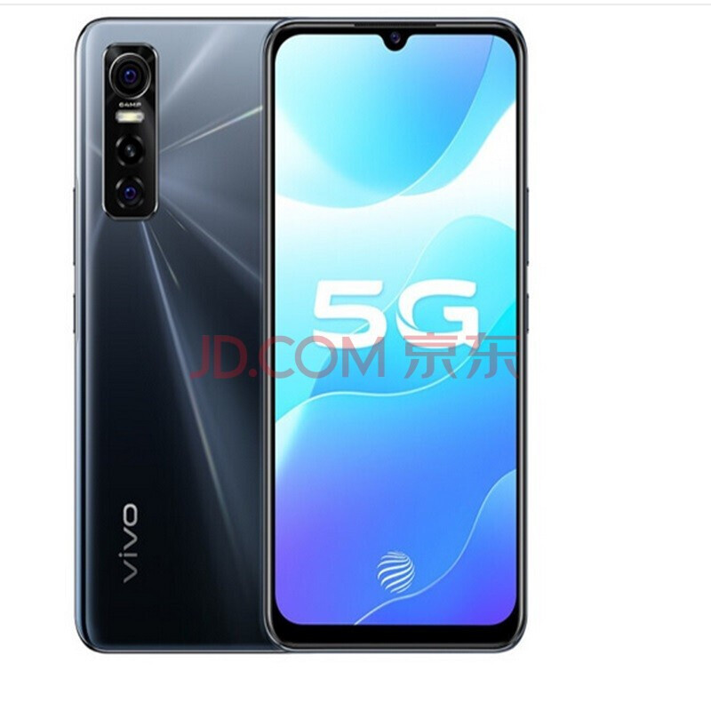 vivo S7e 5G手机 8GB+128GB 黑镜 前置3200万超清自拍 后置6400万超高清主摄 双模5G全网通手机-融创集采商城