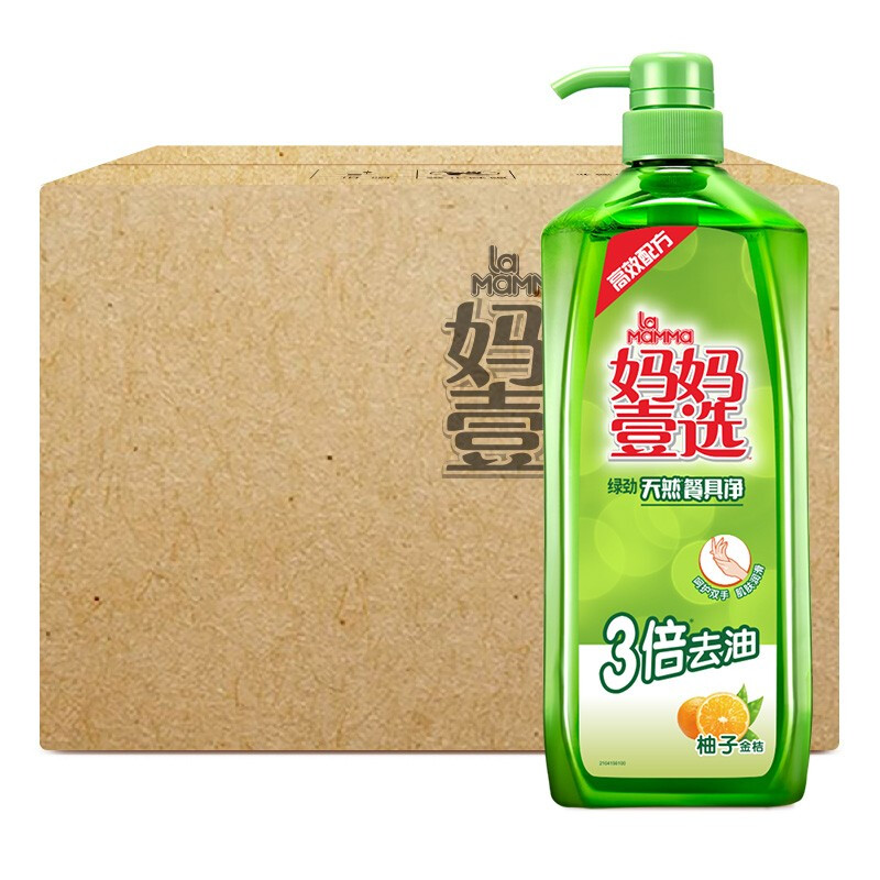 【整箱】威露士妈妈壹选绿劲洗洁精餐具净1.28kg*6瓶-融创集采商城