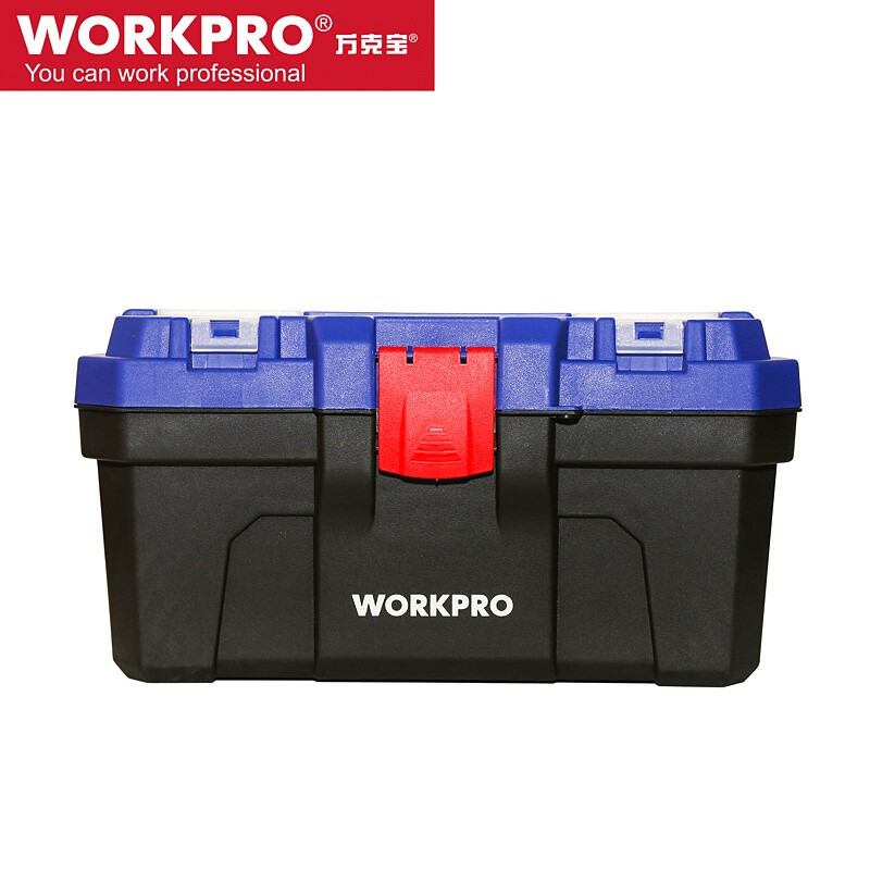 万克宝（WORKPRO）W083015N 加强型家用塑料工具箱 小号多功能收纳维修工具盒16寸-融创集采商城