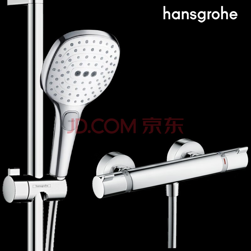 汉斯格雅（Hansgrohe）汉斯格雅境雨镜雨飞雨淋浴花洒套装恒温淋雨沐浴卫浴家用浴室明装【图片 价格 品牌 报价】-京东