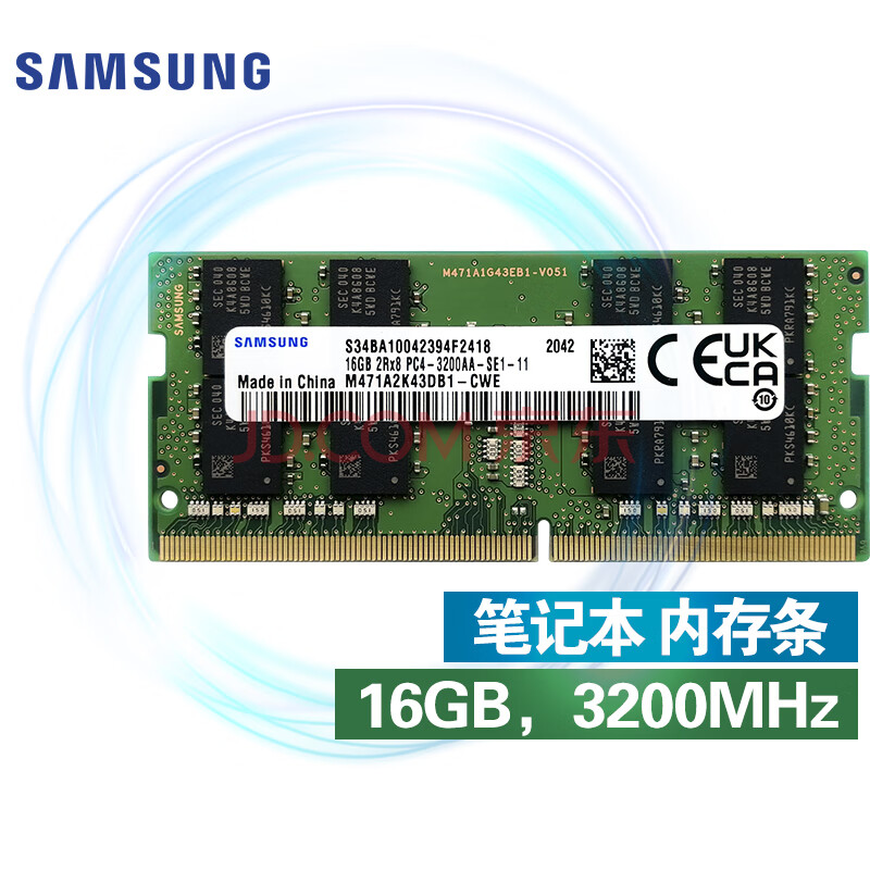 【三星DDR4 16GB 3200频率 笔记本内存】三星 SAMSUNG 笔记本内存条 16G DDR4 3200频率【行情 报价 价格 评测】-京东
