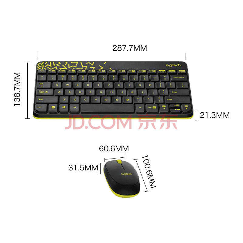 罗技（Logitech）MK240 Nano 键鼠套装 无线键鼠套装 办公键鼠套装 黑色 带无线2.4G接收器--中国中铁网上商城