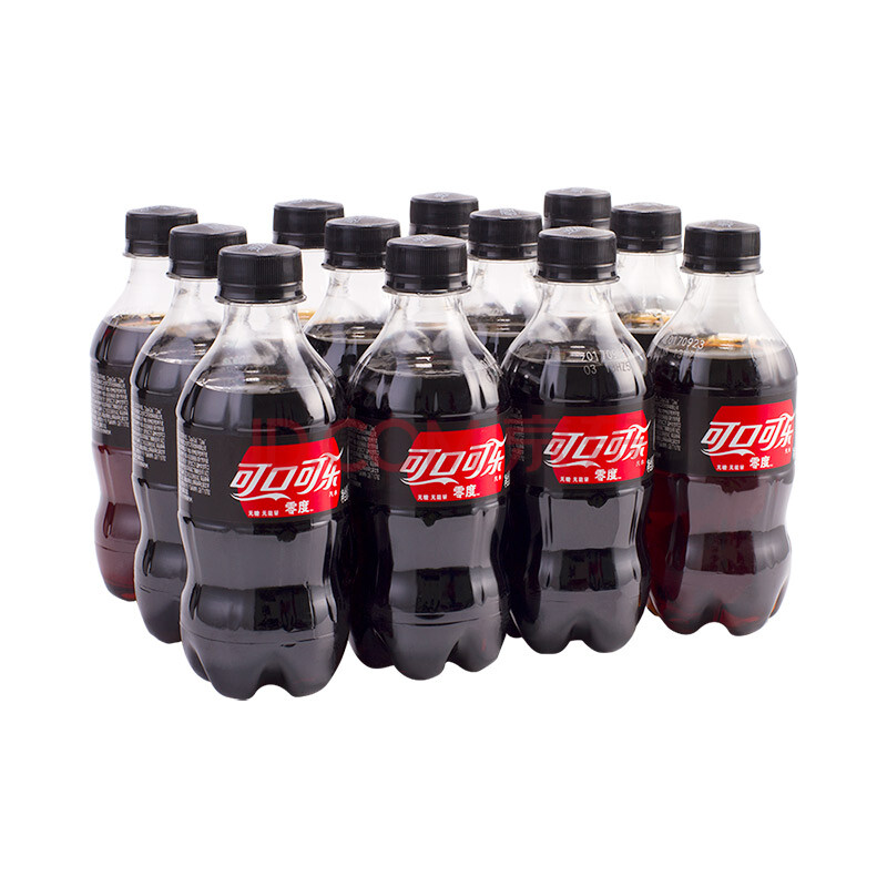 可口可乐 Coca-Cola 零度 Zero 汽水 碳酸饮料 300ml*12瓶 整箱装 可口可乐公司出品 - 福卡商城