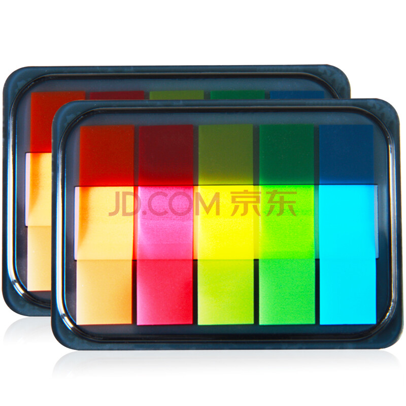 得力(deli)200张5色荧光膜指示标签贴 44*12mm抽取式便利贴便签条记事贴9069-中国中铁网上商城