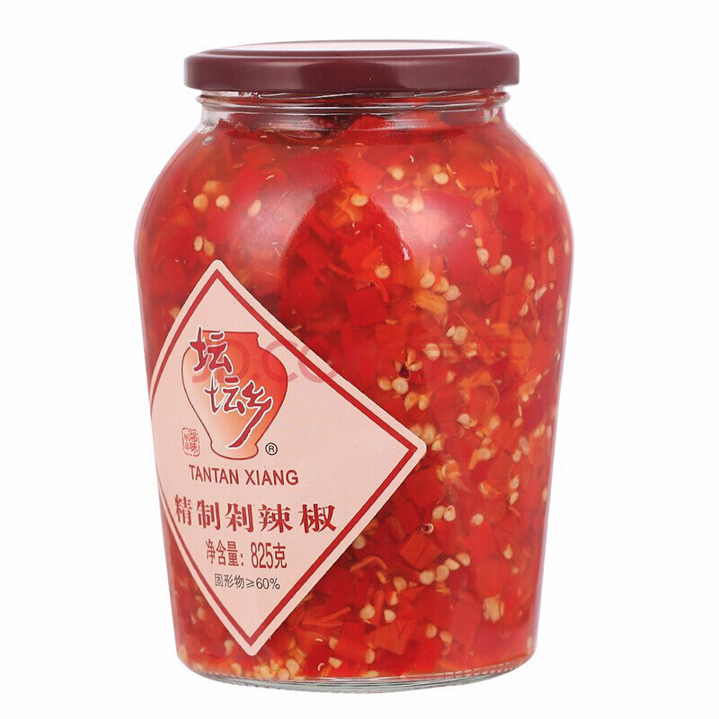 坛坛乡 辣椒酱 825g/瓶 精制剁辣椒 剁椒酱 香辣酱 烧椒酱 泡椒辣酱 咸菜 调味酱_甄选251