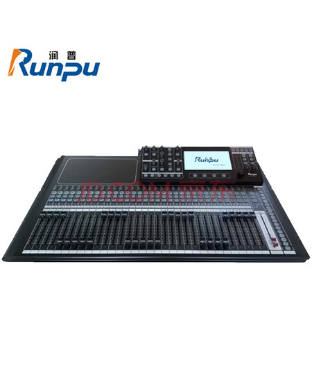 润普Runpu 国产化专业数字调音台带触摸屏32路远程控制带网线接口电脑软件PC控制32路数字调音台RP-LCY9032