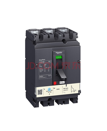 施耐德电气 CVS 塑壳配电保护断路器 CVS160F TM160D 3P3D LV516333