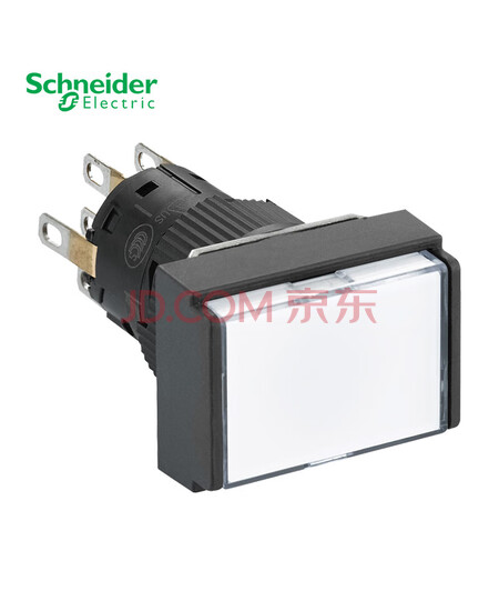 施耐德电气 XB6E 平头按钮 白色 2C/O 塑料 复位型 16mm XB6EDA12F 按钮 企业客户