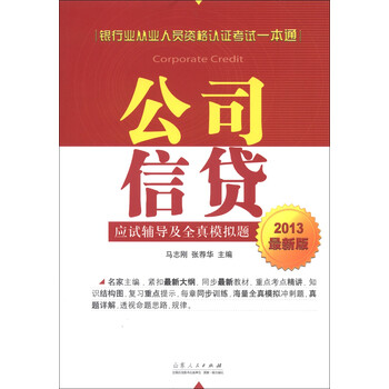 正版 公司信贷9787209052320