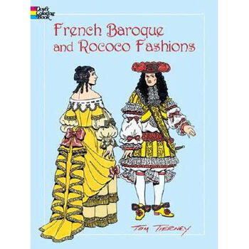 French Baroque and Rococo Fashions Coloring ...
