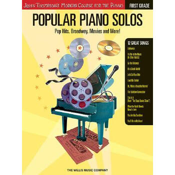 【】Popular Piano Solos, First Grade