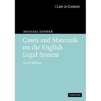Cases and Materials on the English Legal Sys...