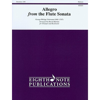 【】Allegro from the Flute Sonata
