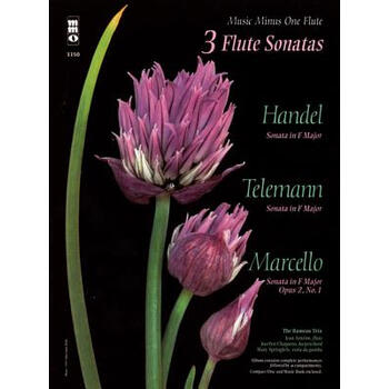 【】3 Flute Sonatas: Handel, Telemann,
