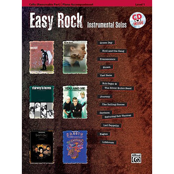 【】Easy Rock Instrumental Solos: Cello