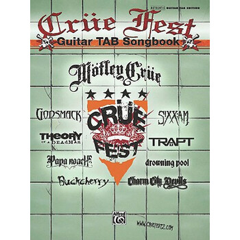 【】Crue Fest Guitar Tab Songbook