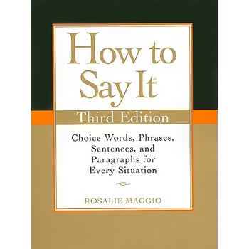 英文原版 语言的艺术 How to Say It