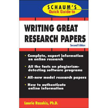 SCHAUM'S QUICK GUIDE TO WRITING GREAT RESEAR...
