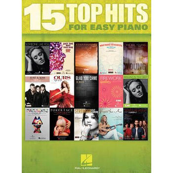【】15 Top Hits for Easy Piano
