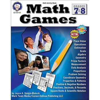 【】Math Games, Grades 7-8