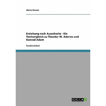 【】Erziehung Nach Ausschwitz - Ein