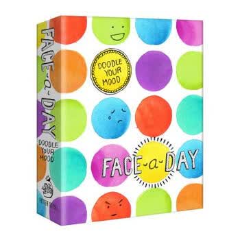 【】Face-A-Day Journal: Doodle Your