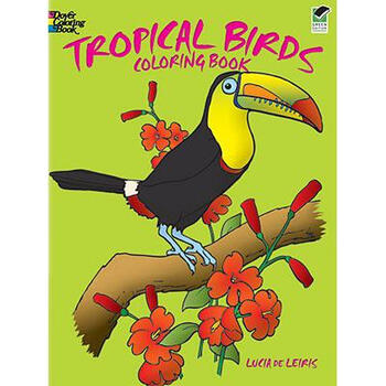 Tropical Birds Coloring Book