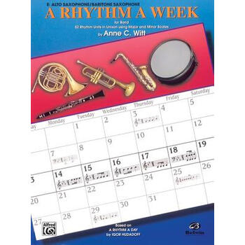 【】A Rhythm a Week: For Band: Eb Alt
