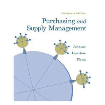 【】Purchasing and Supply Management