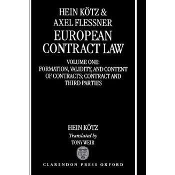 【】European Contract Law: Volume 1: