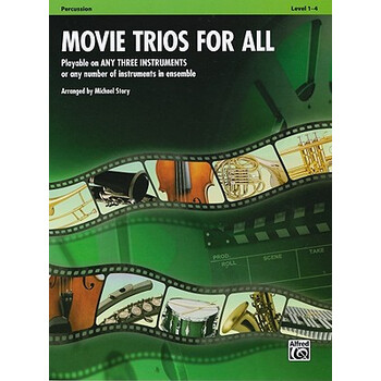 【】Movie Trios for All: Percussion: