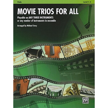 【】Movie Trios for All: Viola: Playable on