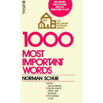 【】1000 Most Important Words