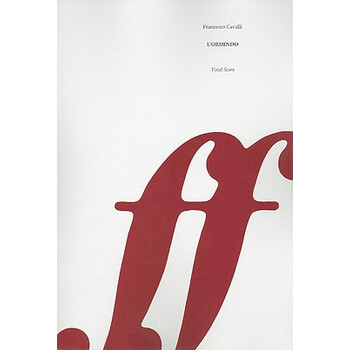 【】L'Ormindo: Vocal Score