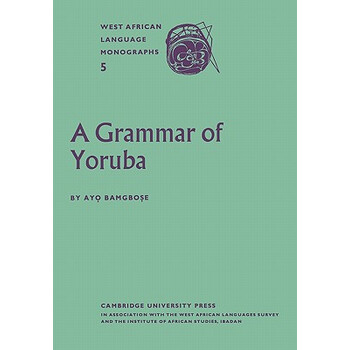 【】A Grammar of Yoruba