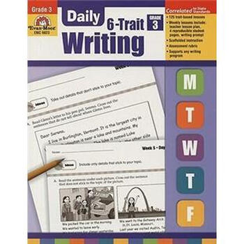 Evan-Moor Daily 6-Trait Writing Grade 3 TE 每日练习系列 系统写作教师版三年级 美国加州教辅