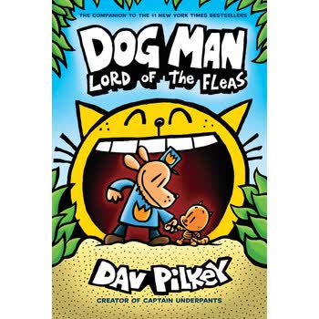 学乐 神探狗狗5：跳蚤之王 英文原版儿童漫画书 正版 Dog Man #5: Lord of the Fleas （7-12岁） 
