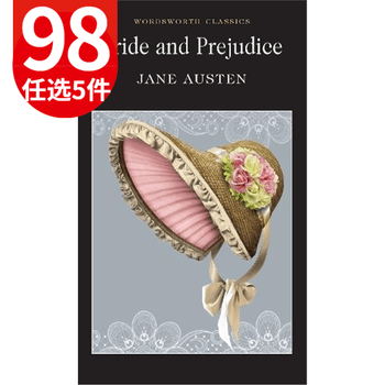傲慢与偏见 英文原版小说Pride and prejudice英语原著书籍简奥斯汀Jane Austen世界名著小说Wordsworth Classics两种封面随机发货
