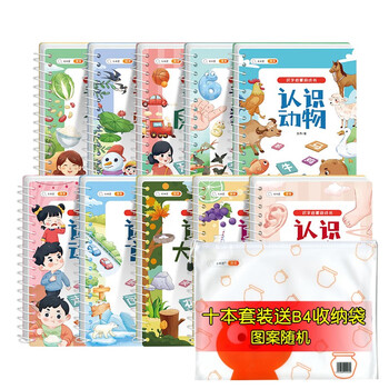 斗半匠宝宝安静书识字启蒙游戏书幼儿识字学前早教魔术贴识字卡片幼儿认字神器全套手撕拉粘贴婴儿撕撕书益智玩具 【10本 全套】识字启蒙游戏书全套