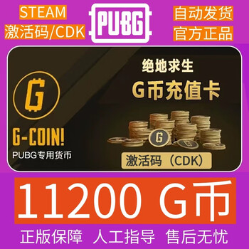 CDK】PUBG绝地求生端游11200g币Gcoin皮肤pubgG币改名通行证充值点券steam吃鸡 11200g币【图片 价格 品牌 报价】-京东