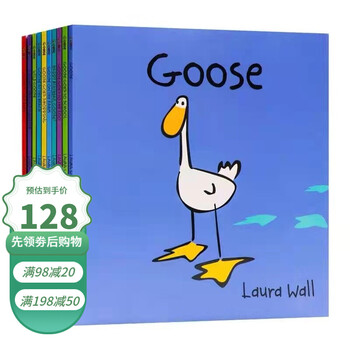 小鹅咕茜Goose10册 英文原版绘本 温暖的主题小女孩与大鹅的日常 友谊的故事 全彩儿童睡前故事书送音频