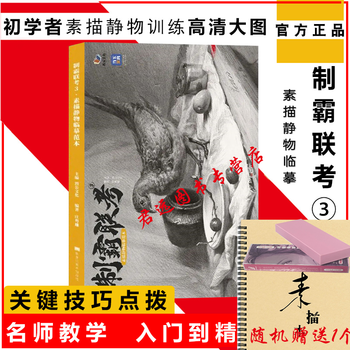 制霸联考3素描静物临摹范本2022烈公文化庄粤雄单体组合照片对画